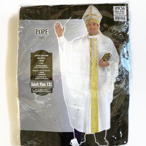 Amscan | Other | Pope 2 Piece Costume 936 Adult Plus Xxl White Robe And ...